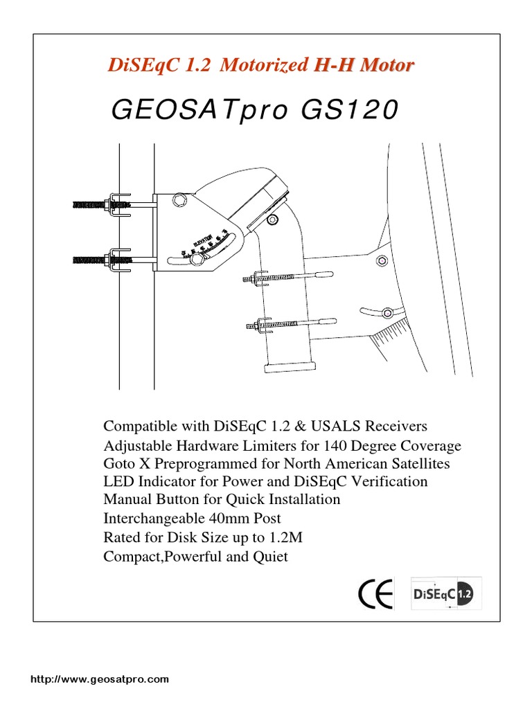 GeoSatPro GS120 Final | PDF | Satellite Television | Equipment