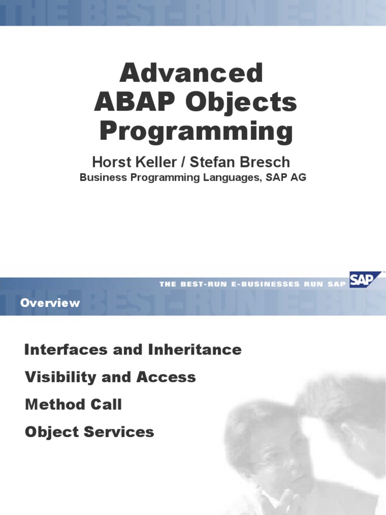 Oops ABAP | PDF | Class (Computer Programming) | Method (Computer ... Oops ABAP | PDF | Class (Computer Programming) | Method (Computer ...