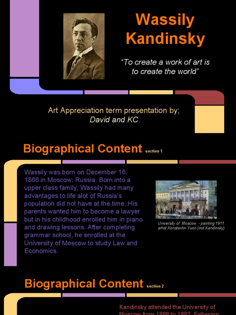 Wassily Kandinsky: Life and Art | PDF | Wassily Kandinsky | Abstract Art