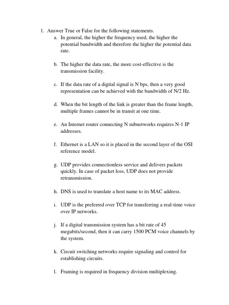 Exercises Networking | PDF | Router (Computing) | Internet Protocols
