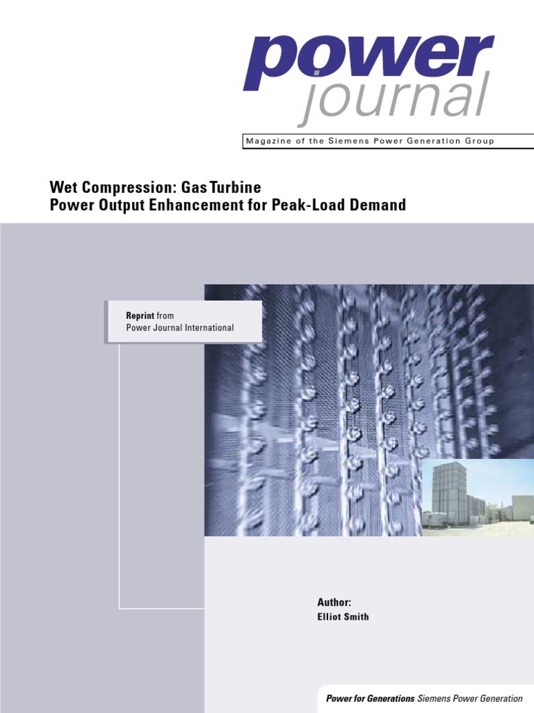 Wet Compression | PDF | Gas Turbine | N Ox