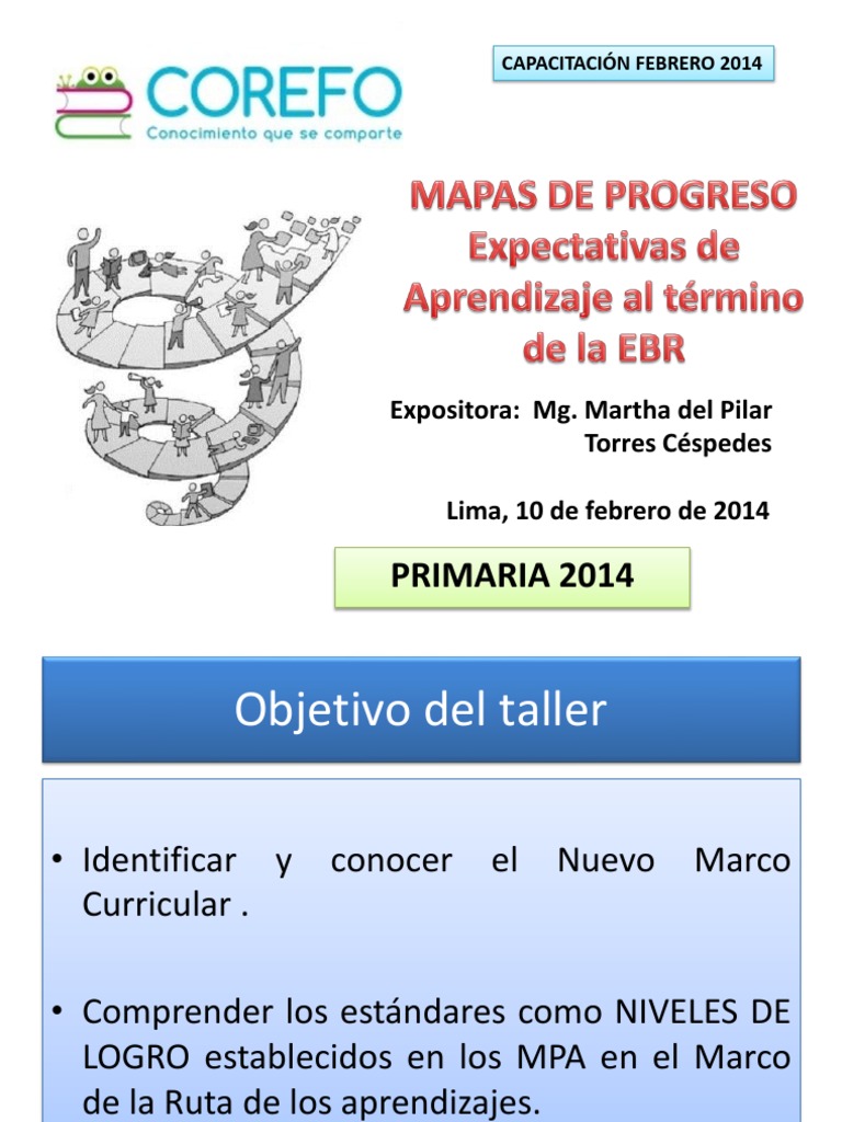 Mapas de Progreso Primaria: Expectativas de Aprendizaje Al Término de ...