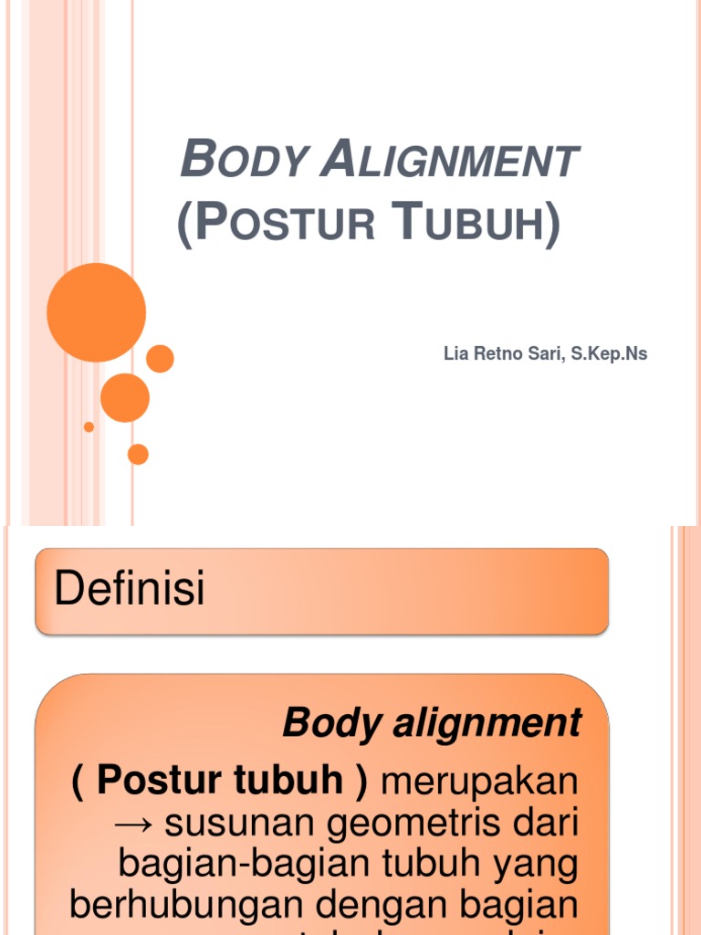 Definisi dan Jenis Body Alignment | PDF | Pengembangan Diri