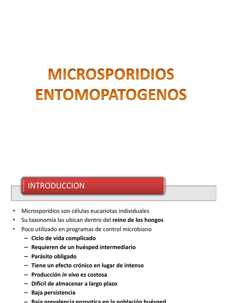 Microsporidios Entomopatogenos Mas Corta | PDF | Membrana celular ...