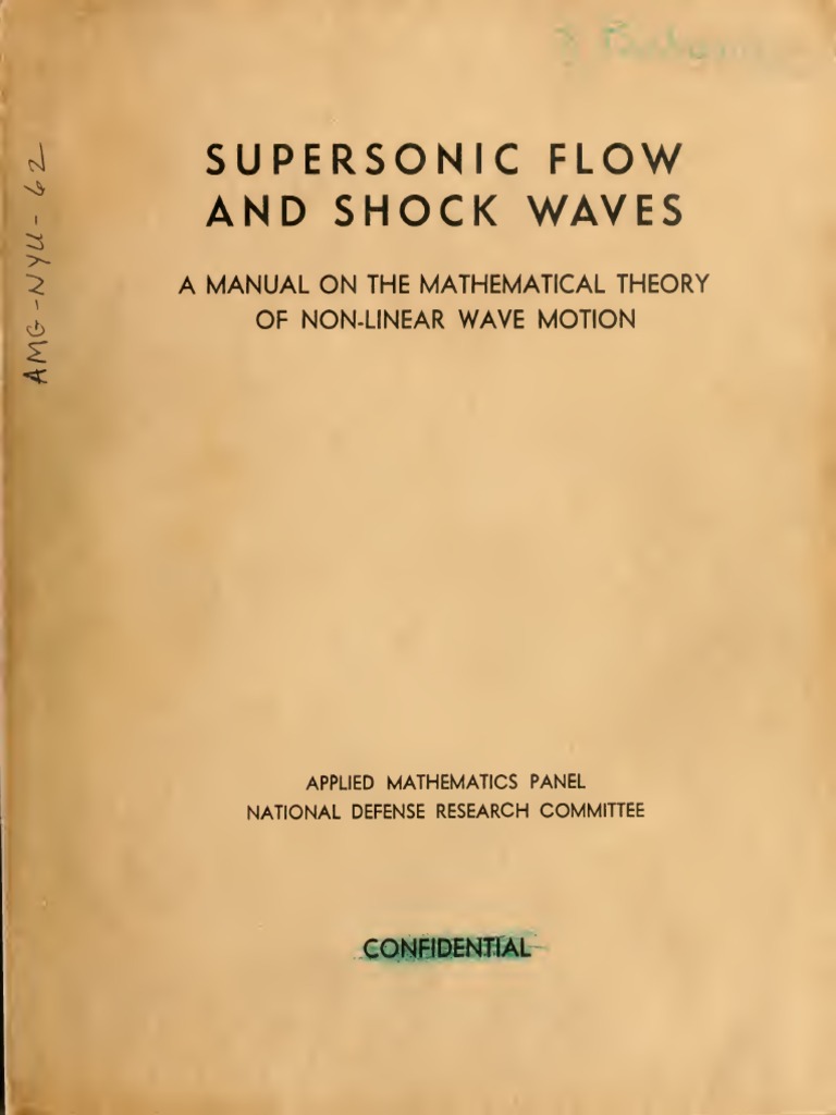 Supersonic Flow and Shock Waves by Courant & Friedrichs | PDF | Shock ...