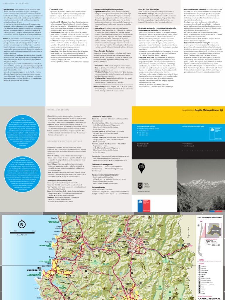 Mapa Rutero de Chile | PDF