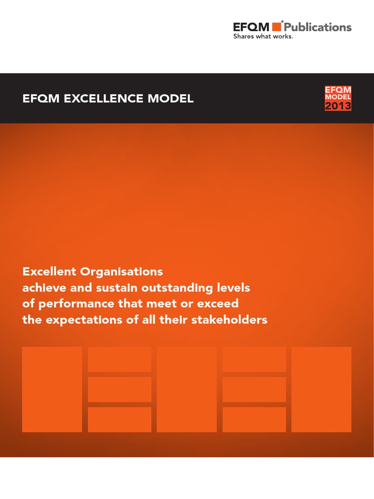 EFQM Excellence Model 2013 en Extract | PDF | Sustainability ...