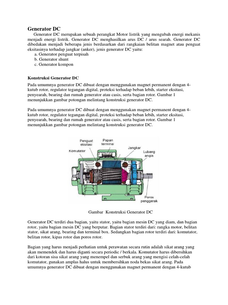 Prinsip Kerja Generator DC | PDF