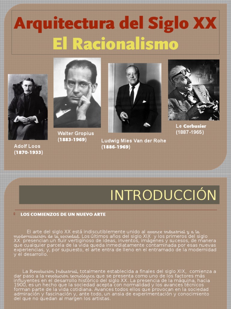 Arte Racionalista en Arquitectura del S. XX | PDF | Medios de arte ...