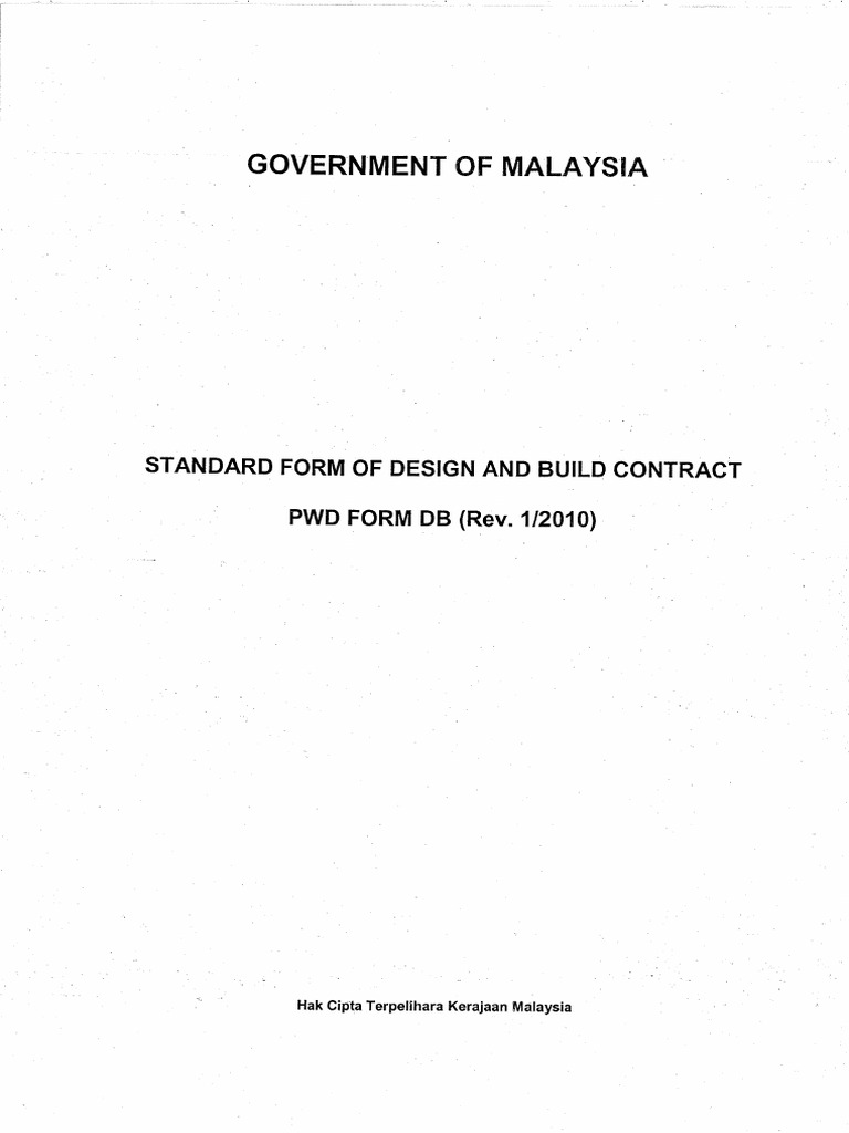 JKR Form DB 1 2010 | PDF