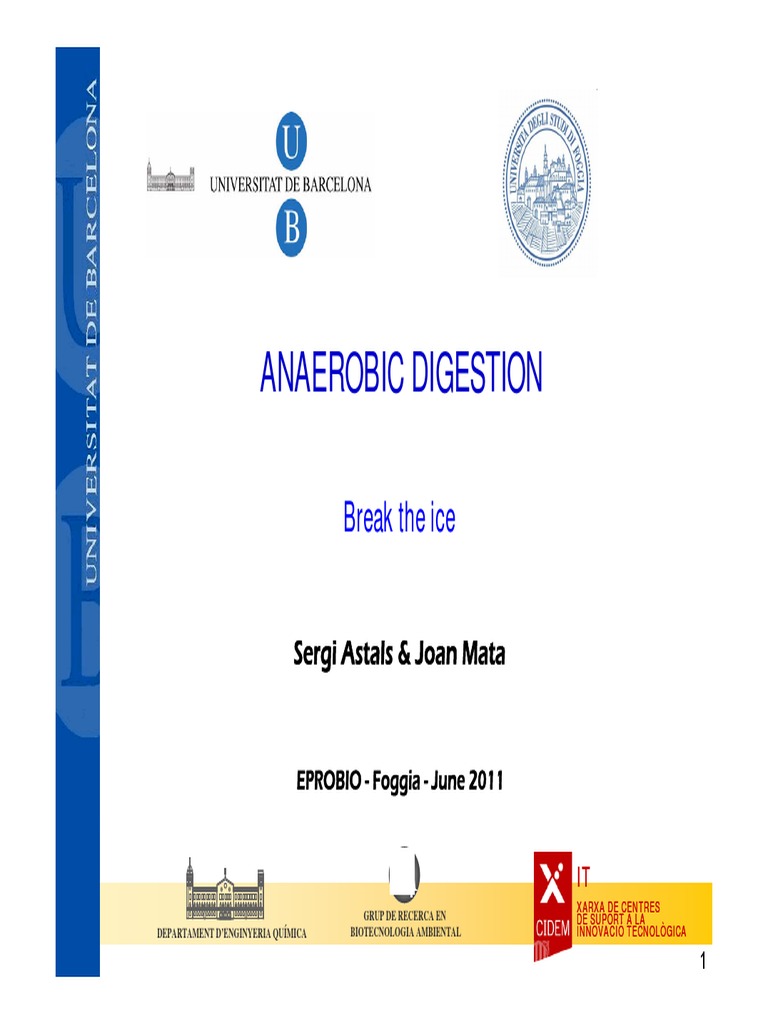 Anaerobic Digestion Presentation | PDF | Biogas | Anaerobic Digestion