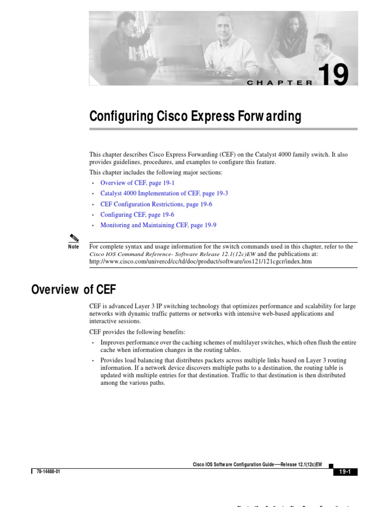 Configuring Cisco Express Forwarding: Overview of CEF | PDF | Network ...