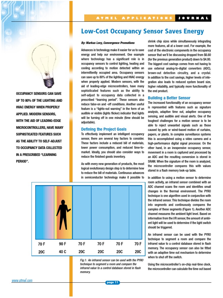 Low-Cost Occupancy Sensor Saves Energy: Building A Better Sensor | PDF ...