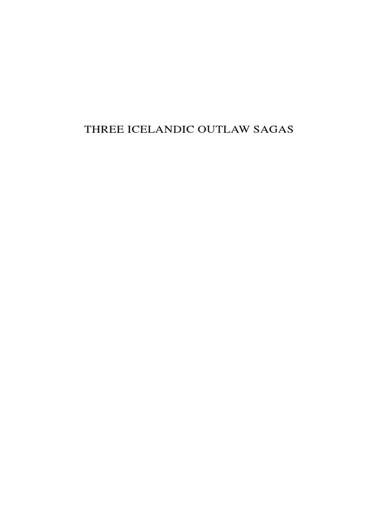 Icelandic Outlaw Sagas Overview | PDF | Saga | Old Norse Literature