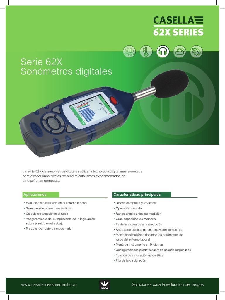 Casella 620 Datasheet Spanish v5 - HI-RES PDF | PDF | Medición ...