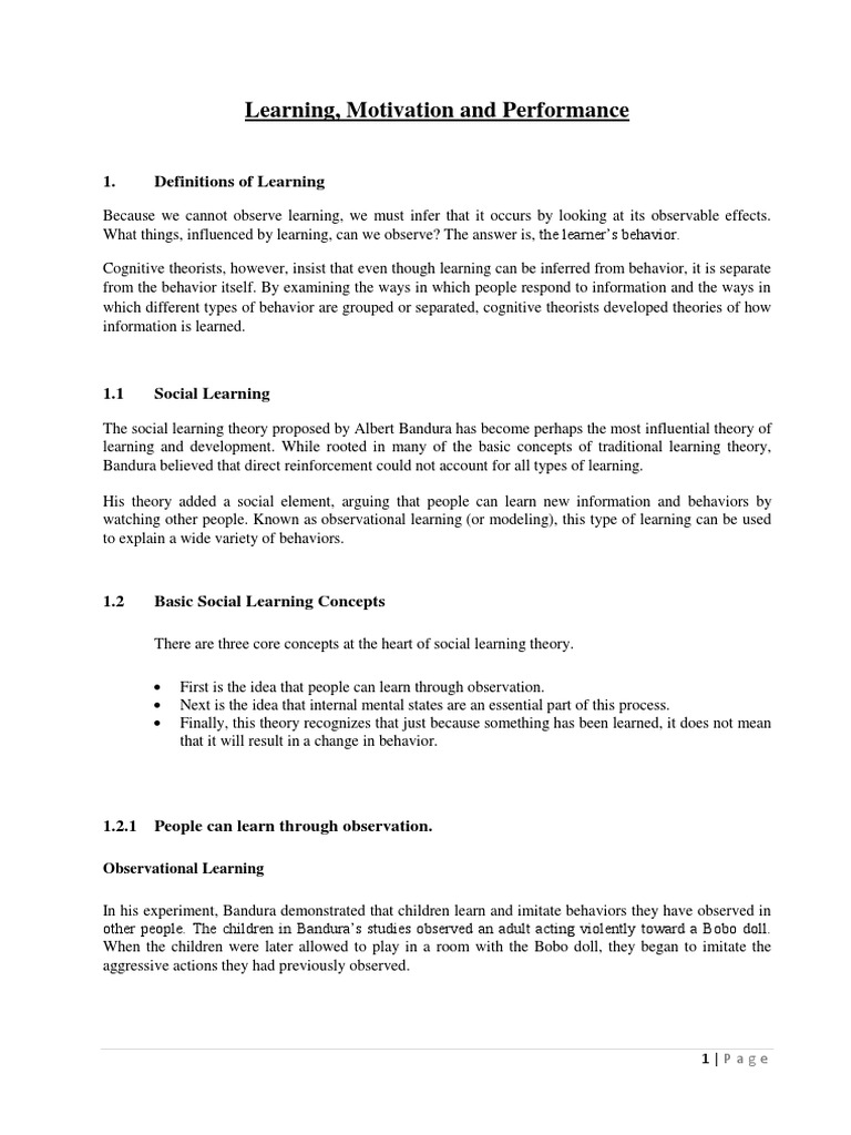 Assignment - TD | PDF | Motivation | Motivational