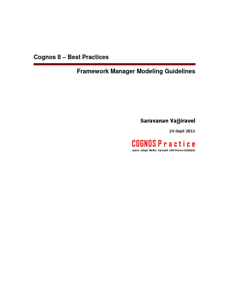 Framework Modeling Guidelines | Download Free PDF | Databases | Sql