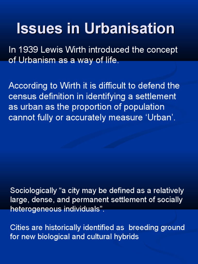 Urbanism as Way of Life | City | Kinship
