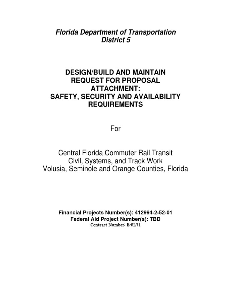 Florida Department of Transportation District 5 | PDF | Reliability ...