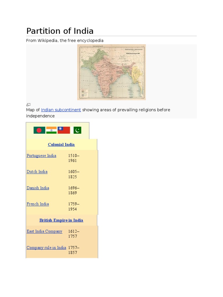 Partition of India | PDF | Punjab | Muhammad Ali Jinnah