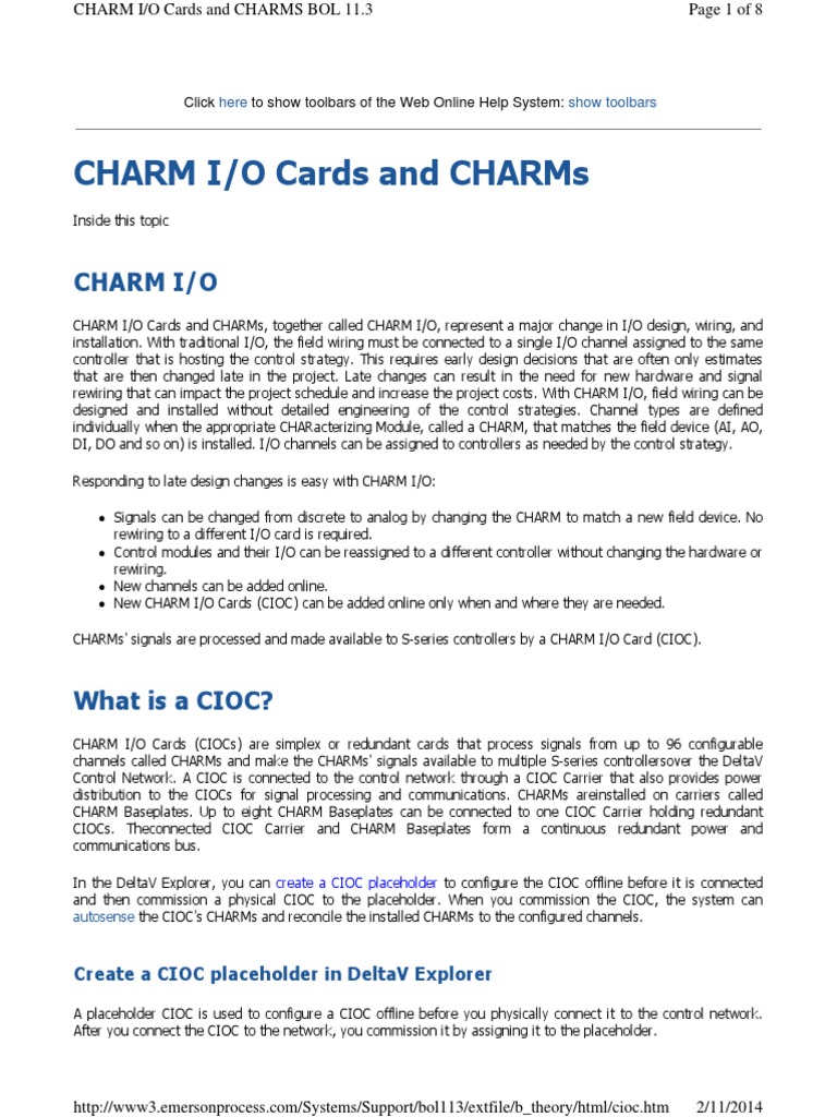 Delta V Charm IO | PDF | Input/Output | Signal (Electrical Engineering)