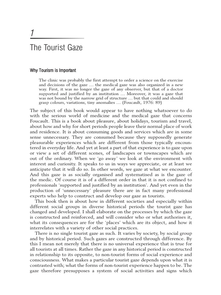 Urry Touristgaze | PDF | Consumerism | Tourism
