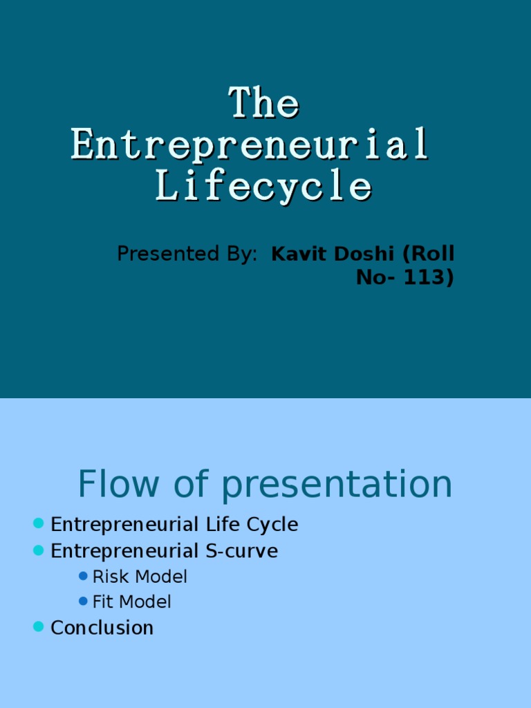 The Entrepreneurial Lifecycle | PDF | Startup Company | Small Business & Entrepreneurs