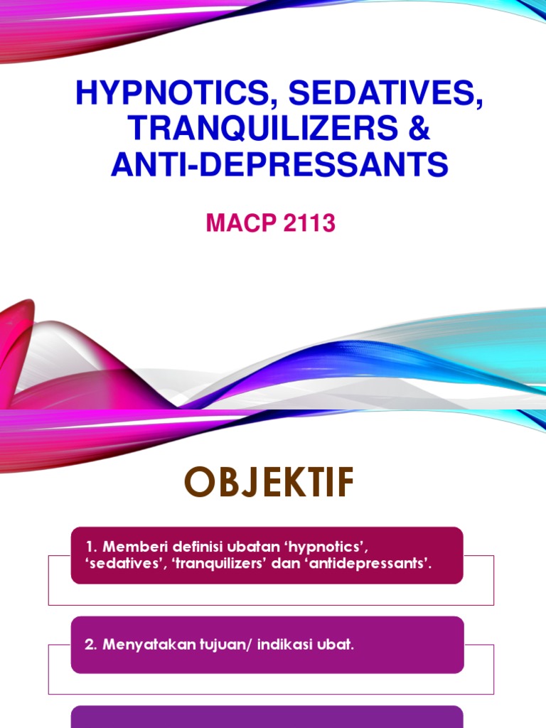 Ubat Penenang dan Antidepresan | PDF | Midazolam | Antidepresan