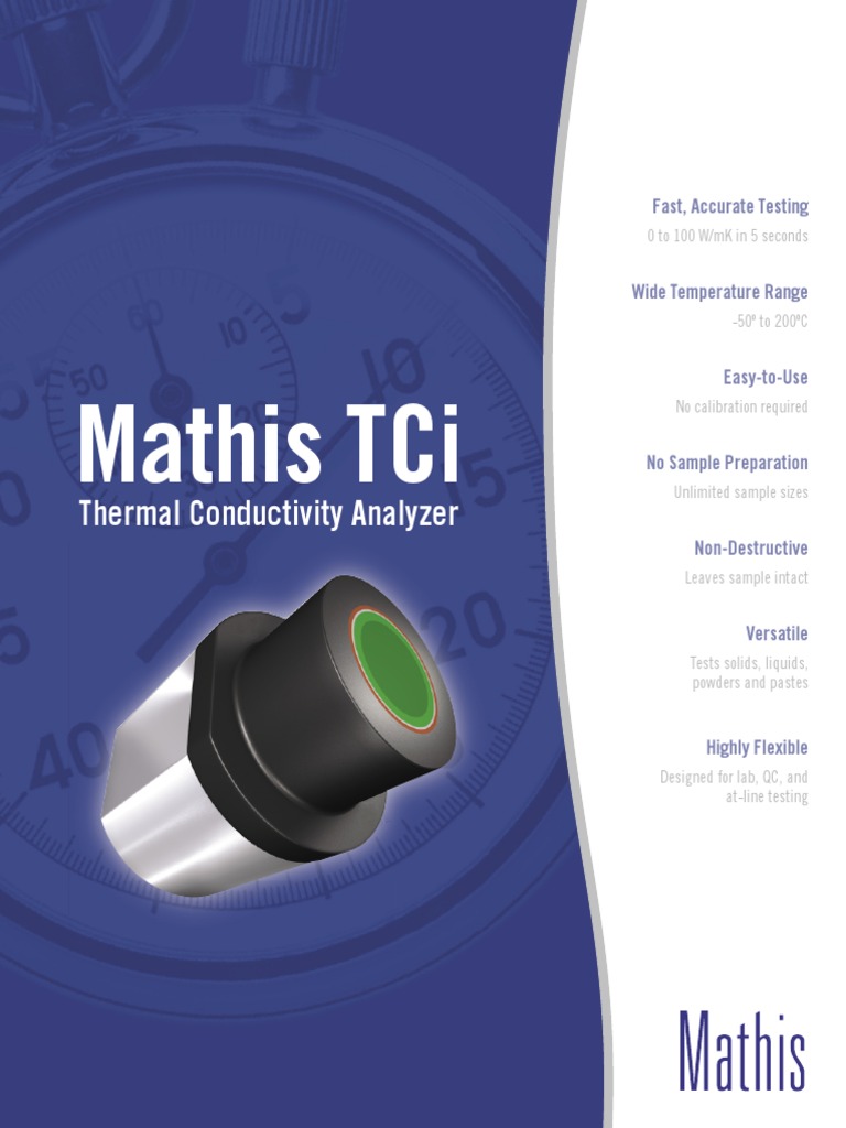 TCi Brochure | PDF | Differential Scanning Calorimetry | Measuring ...