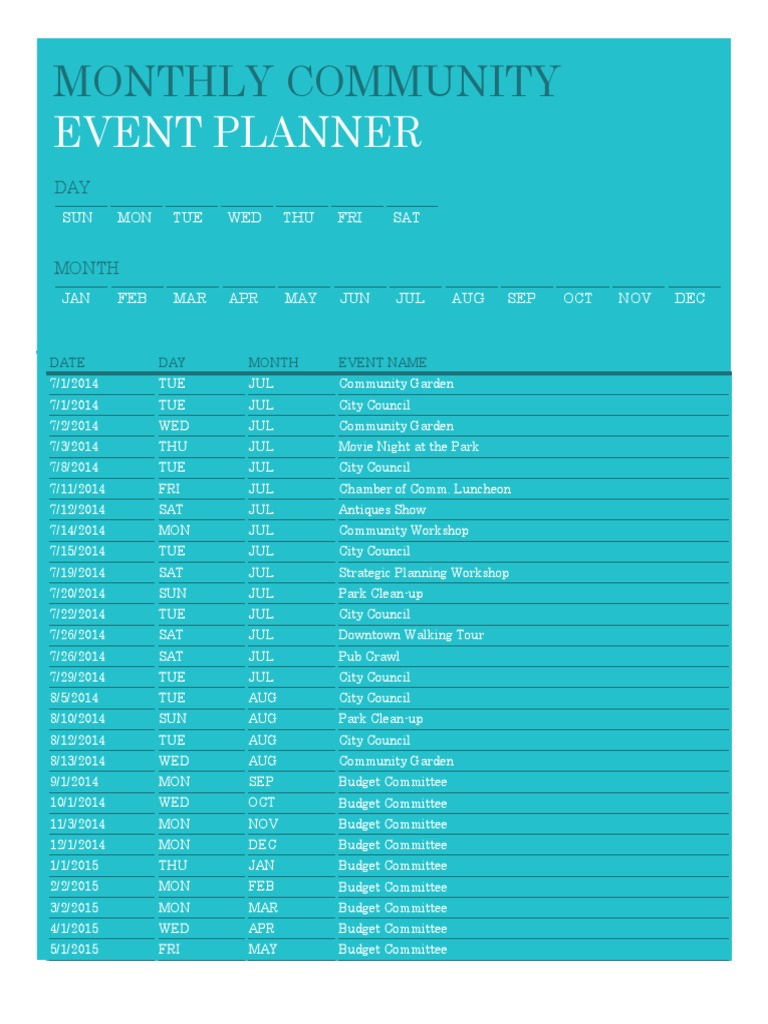 Community Event Planner | PDF
