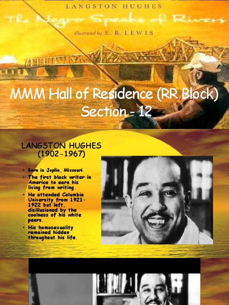 English Presentation On The Poem - The Negro Speaks of Rivers Written ...