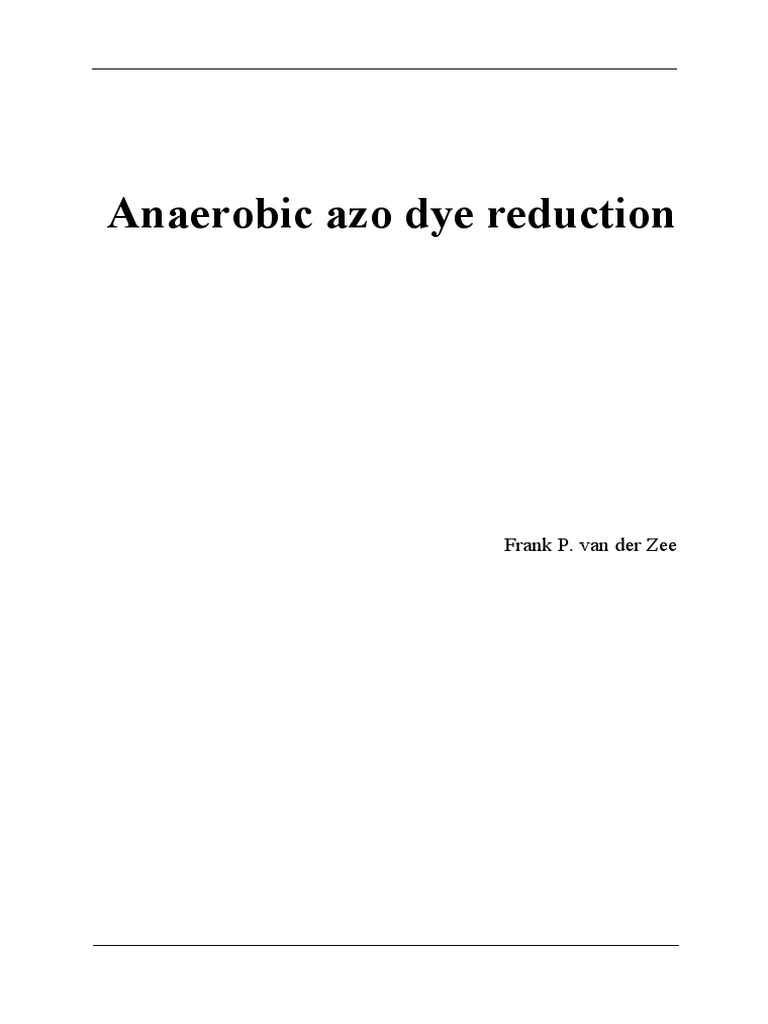 Anaerobic Azo Dye Reduction | PDF | Dye | Electrochemistry