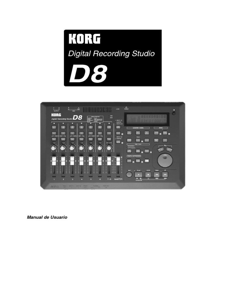Korg D8 | PDF | Auriculares | Electrónica de audio