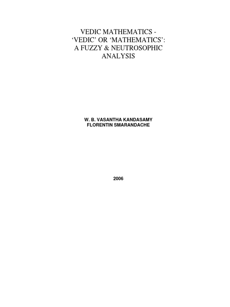 Vedic Mathematics | PDF | Division (Mathematics) | Multiplication