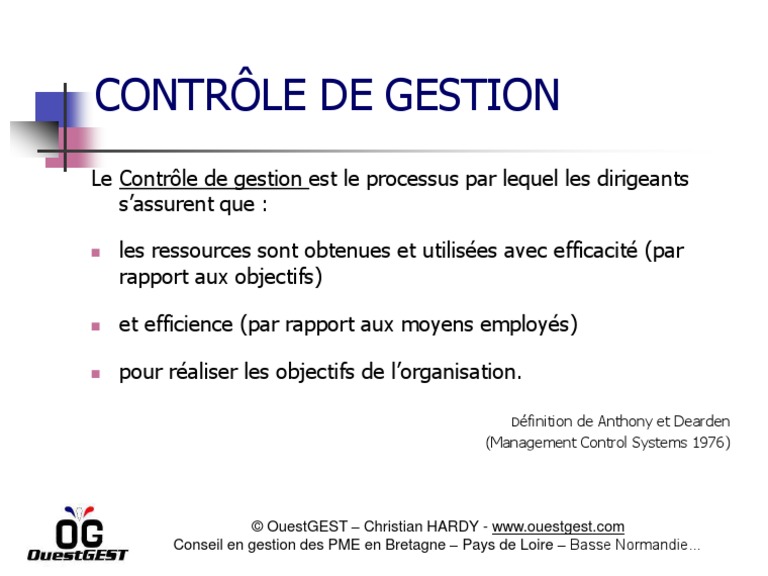 Controle de Gestion | PDF | Évolution de carrière