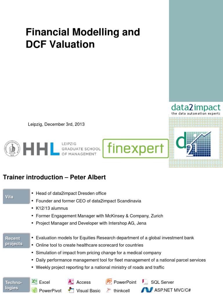Financial Modelling - Excel | PDF | Discounted Cash Flow | Profit (Accounting)