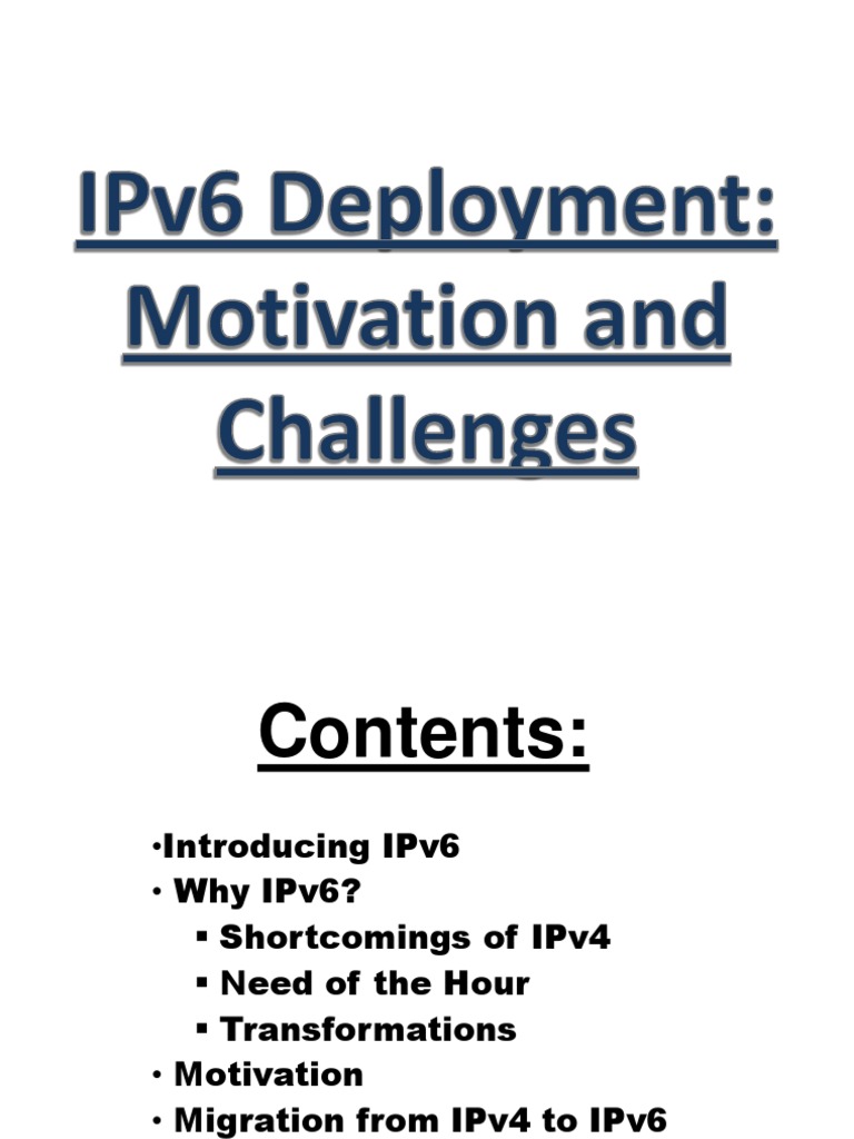 IPv6 Seminar | PDF | I Pv6 | Internet Protocols