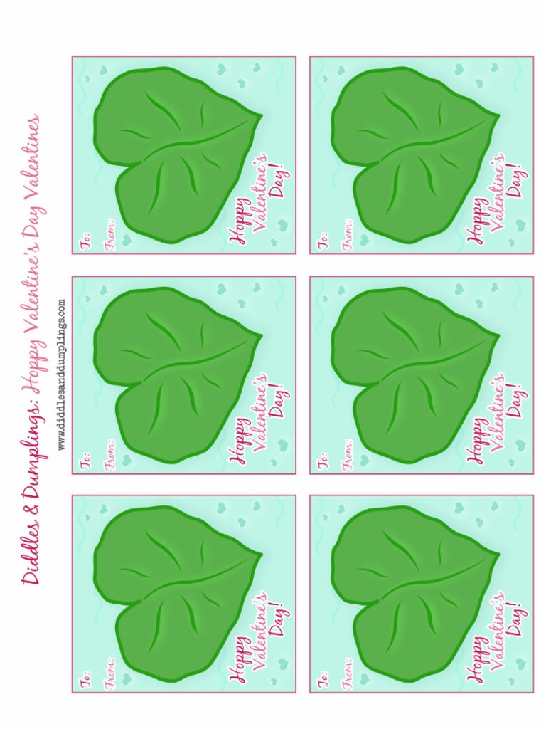 Hoppy Valentines Day Printable | PDF