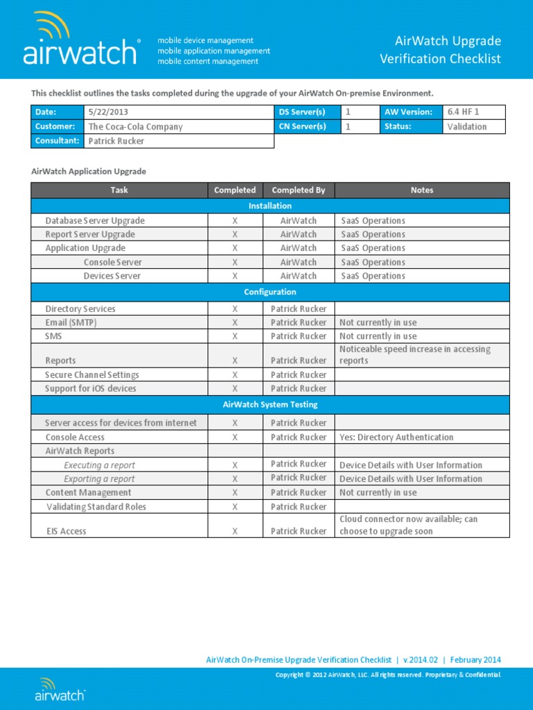 Verification Checklist | PDF | Software As A Service | Application Software