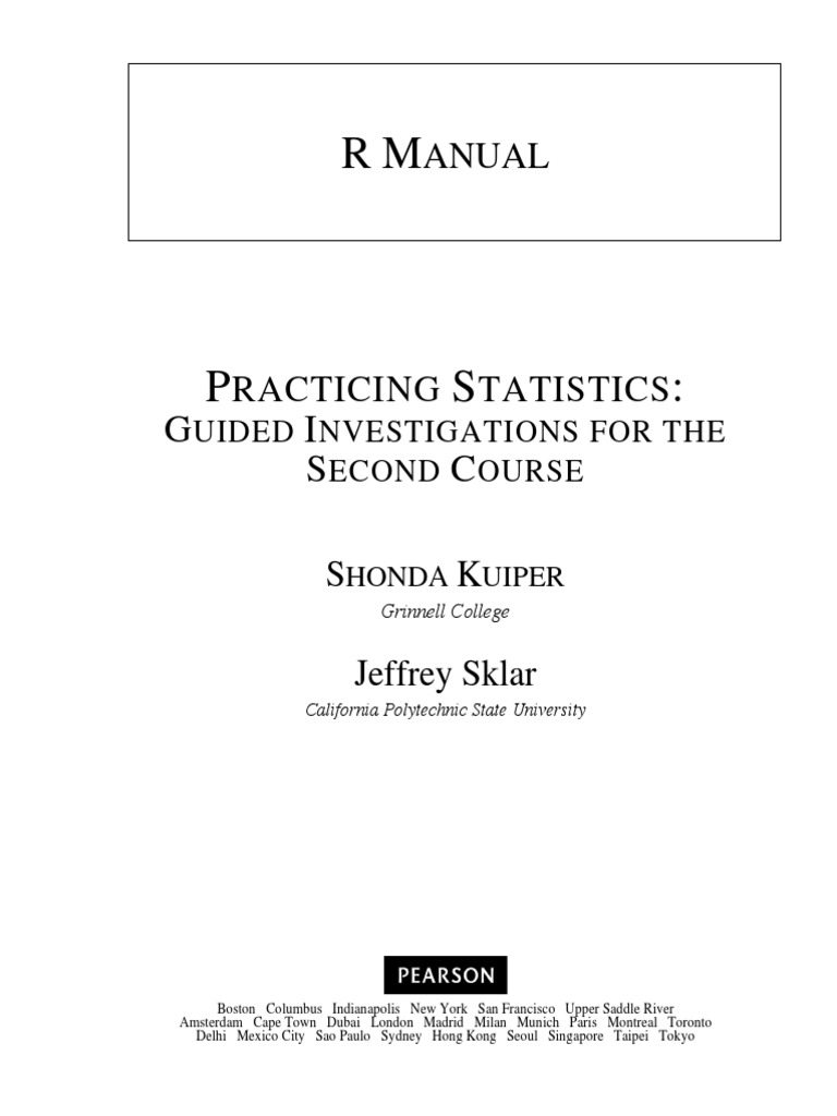 R Manual Pdf Pdf Resampling Statistics Regression Analysis