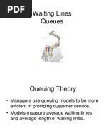 Waiting Lines - Problems and Solutions | PDF | Applied Mathematics | Statistical Theory