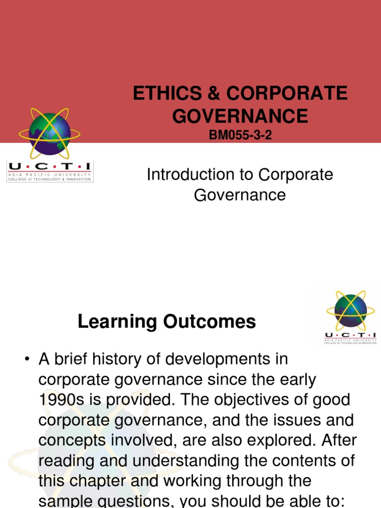 Slide 2 Introduction To Corporate Governance | PDF | Corporate ...