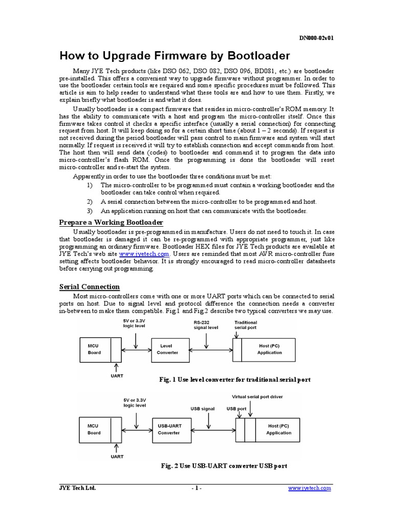 How To Upgrade Firmware by Boot Loader | Download Free PDF | Booting | Microcontroller