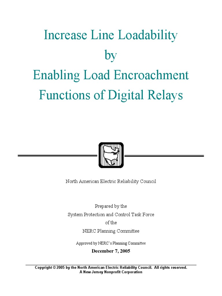 Load Encroachment Final 12-7-05 | PDF | Relay | Electric Power Transmission