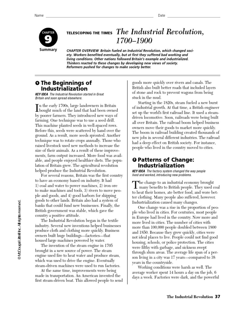 Industrial Revolution: Impact and Reforms | PDF | Industrial Revolution ...