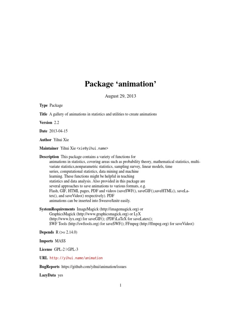 A Comprehensive Guide to Creating and Exporting Animations in R | PDF ...
