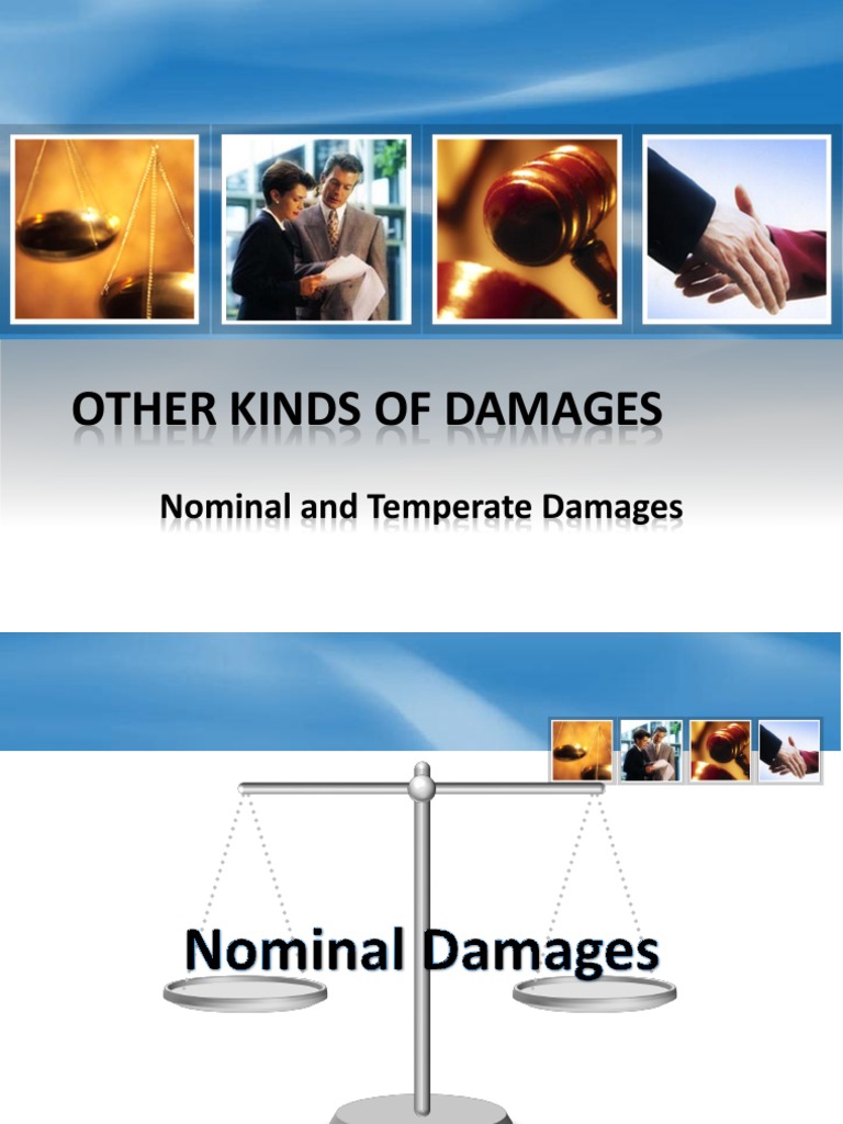 Nominal and Temperate Damages | PDF | Damages | Indemnity