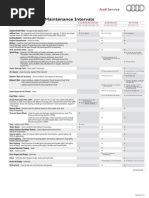 Audi Maintenance Schedule Model Year 2020 | PDF | Manufactured Goods ...