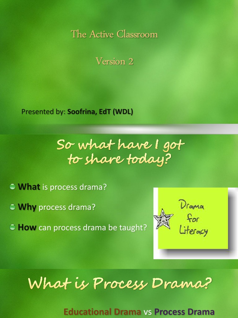The Active Classroom: Presented By: Soofrina, Edt (WDL) | PDF | Science ...