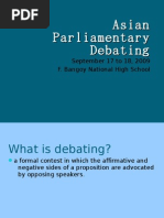 Adjudicator Debate Script and Guidelines | PDF | Communication | Cognition